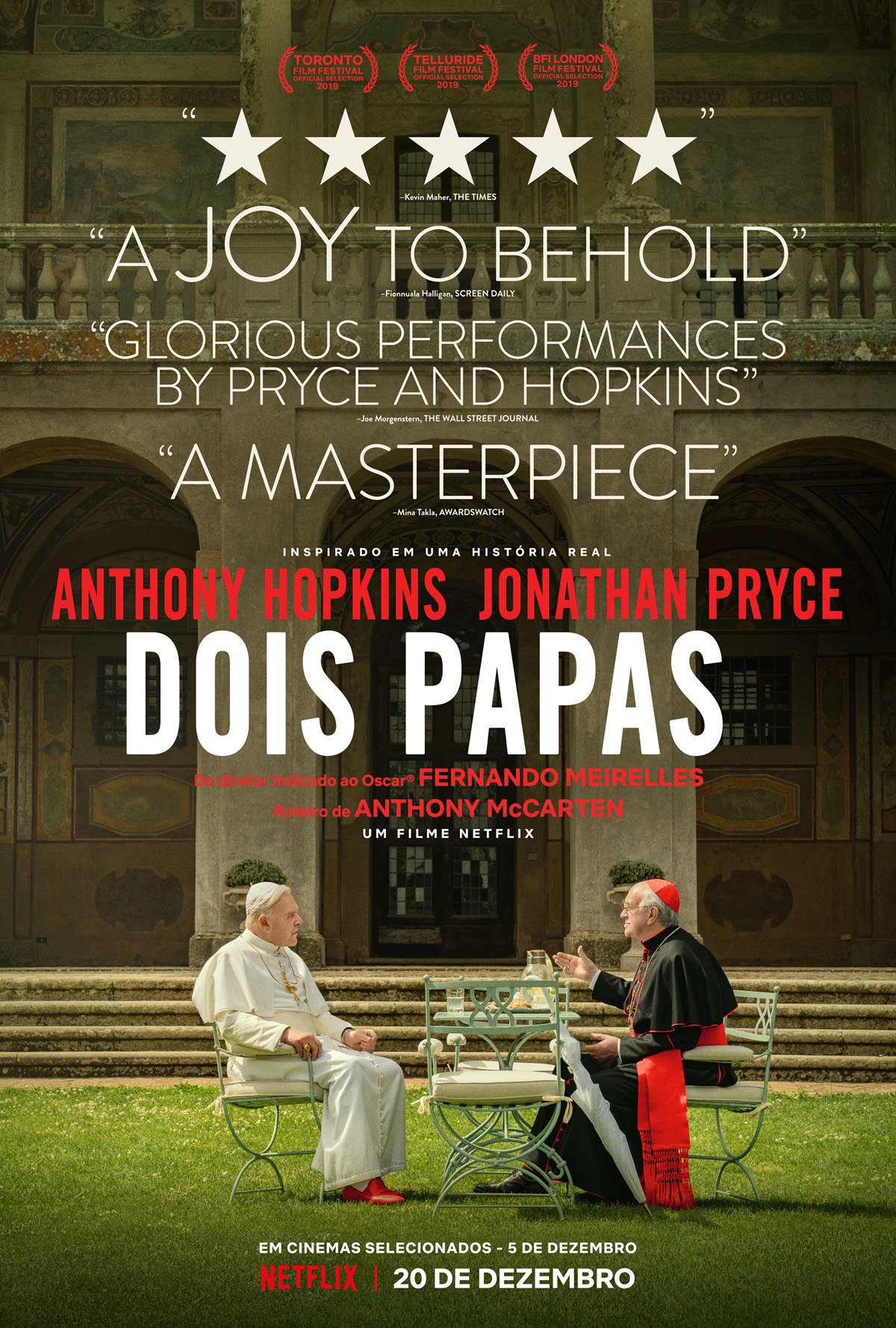 Filme 'Dois Papas', da Netflix, com direção de Fernando Meirelles, tem ...